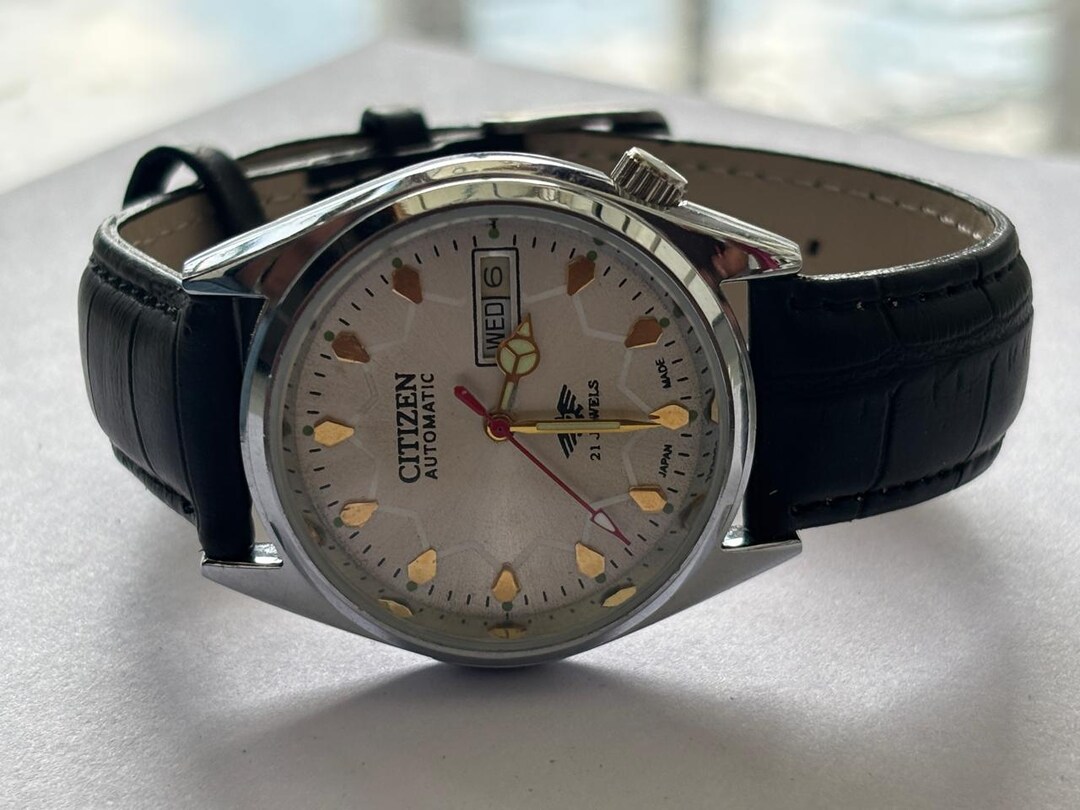 Vintage Citizen Automatic Day-date Silver Dial 36MM Men's Wrist Watch ...