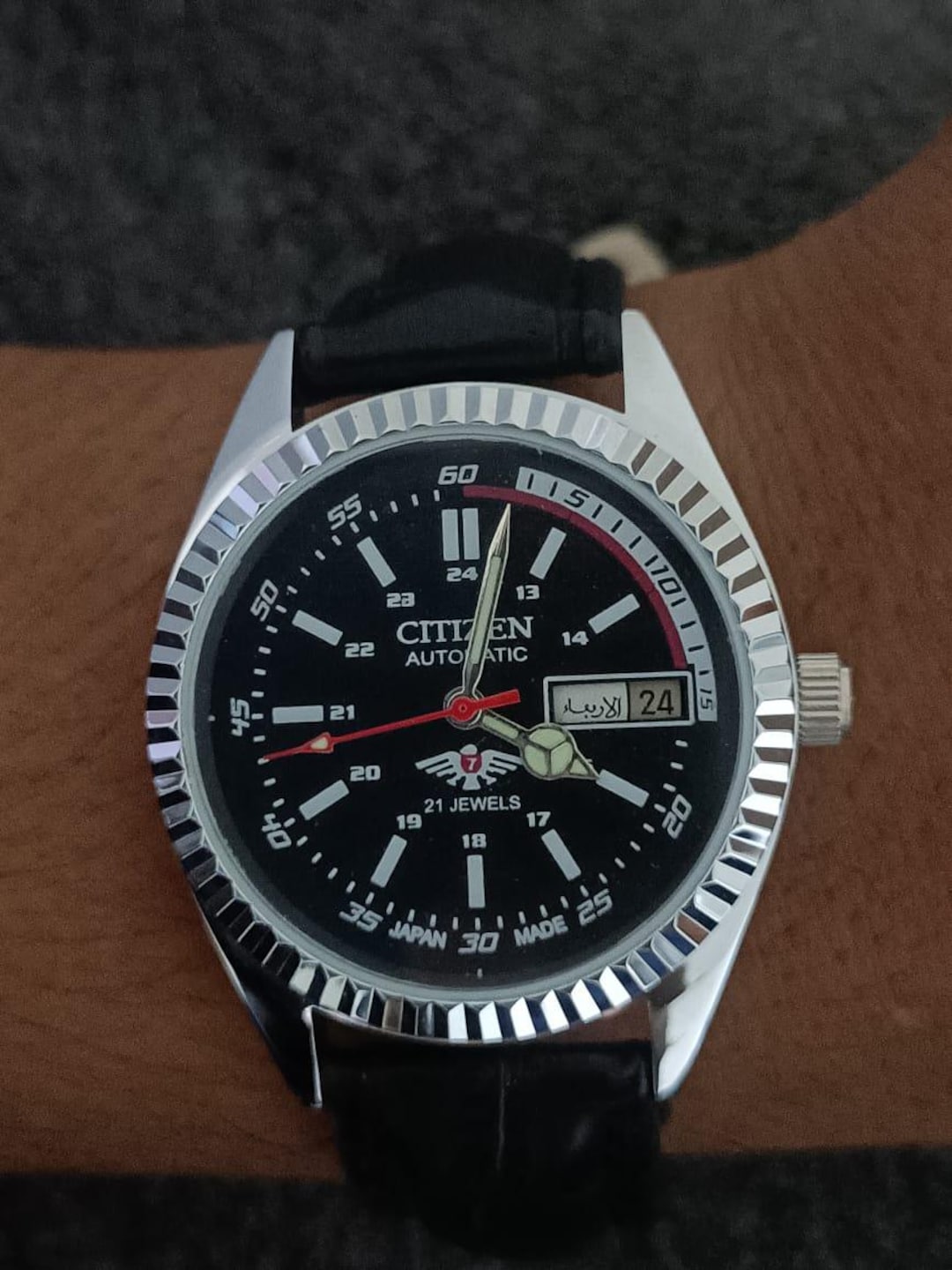 Vintage Citizen Automatic Day-date Black Dial 36MM 8200 Japan Made Men ...
