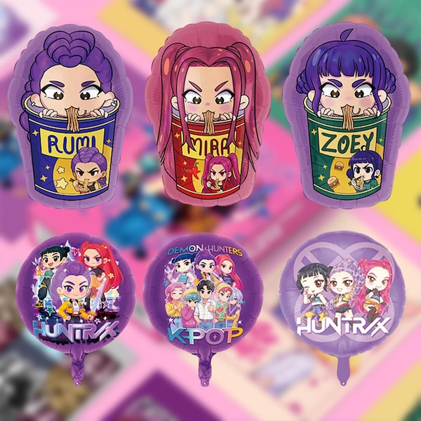 Kpop Demon Hunters Mylar Balloon - Etsy New Zealand