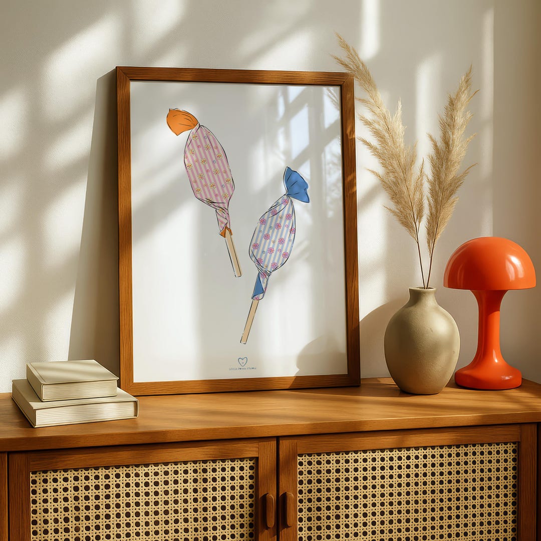 Lollies Printable | Kids Room Decor | French Poetic Design | Digital ...