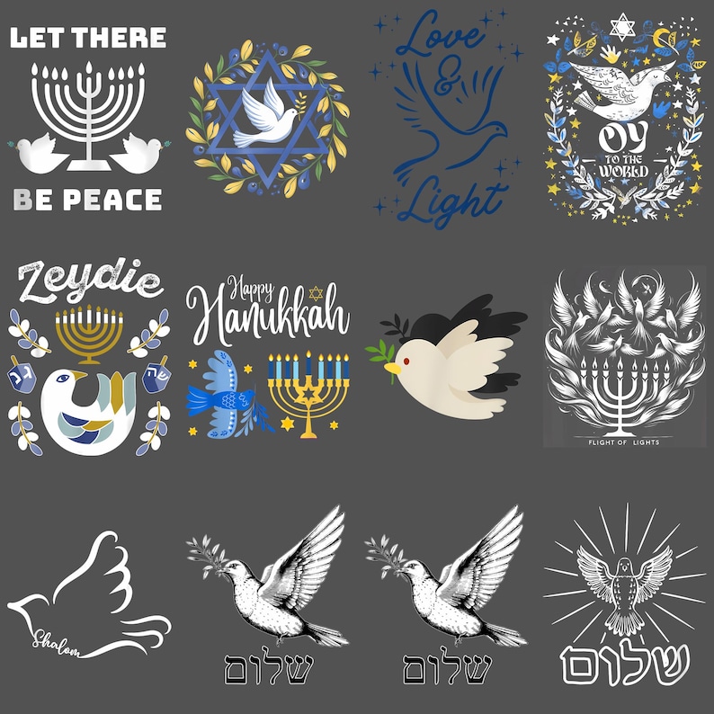 Hanukkah Dove Jewish Holiday PNG – Peace Festival of Lights Clipart ...
