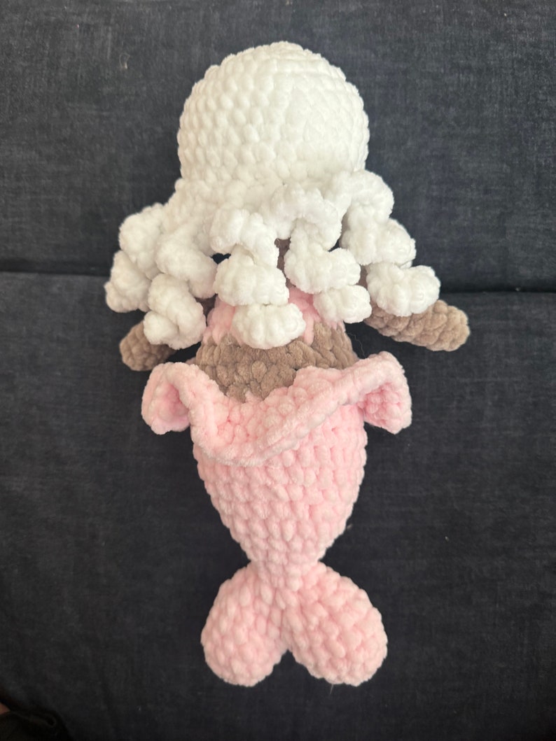 Finished Plushie, Medium Mermaid, Crochet Merbabies, Crochet Mermaid ...