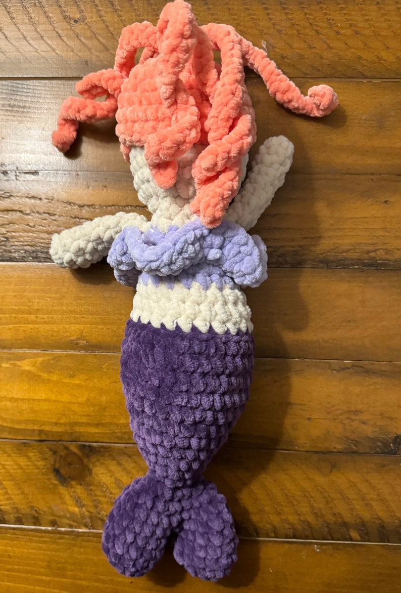 Finished Plushie, Medium Mermaid, Crochet Merbabies, Crochet Mermaid ...