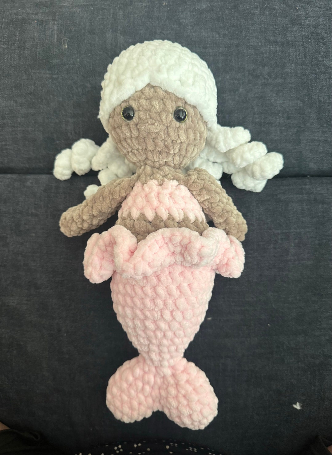 Finished Plushie, Medium Mermaid, Crochet Merbabies, Crochet Mermaid ...