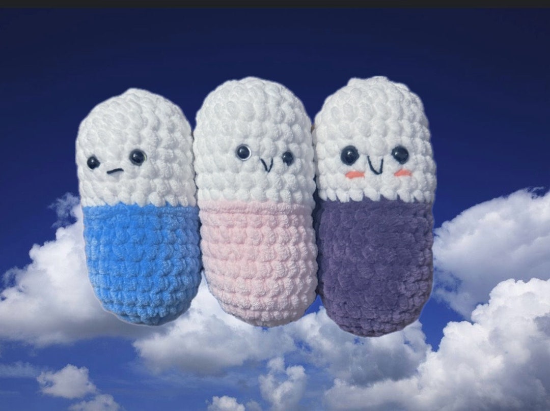 Chill Pill Plushie - Etsy