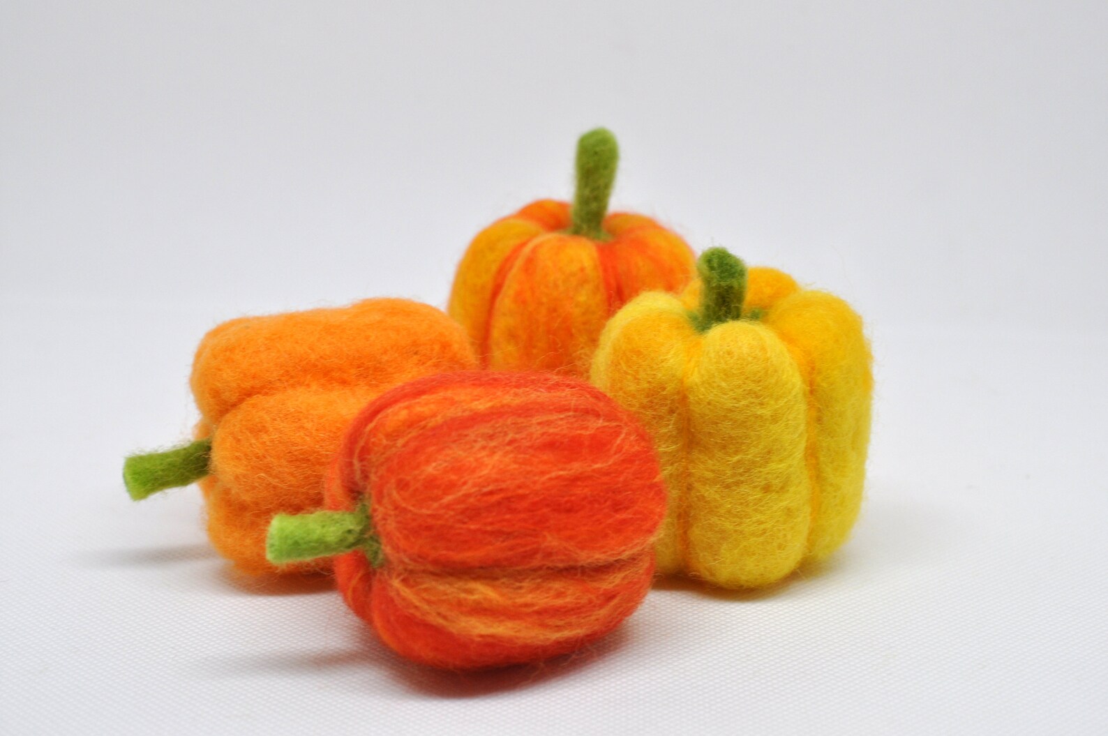 Play Food Felted Wool Vegetable 4 Bell Peppers - Etsy