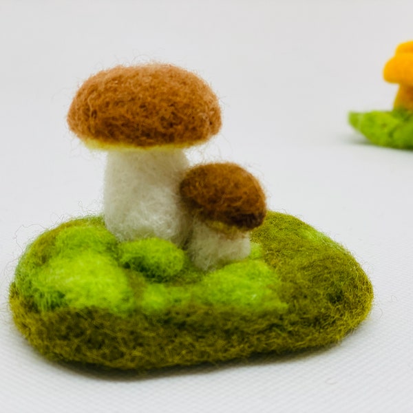 Needle Felted Mushroom - Etsy