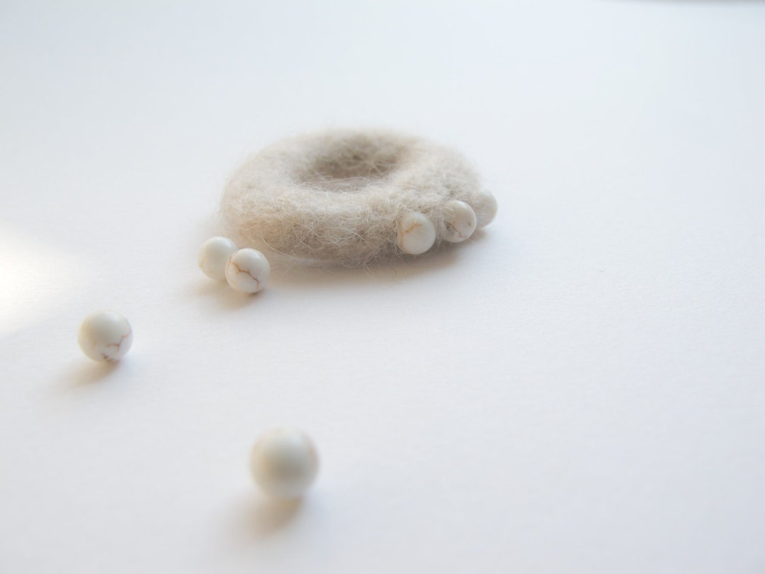 Felted Ring Cozy Cashmere Hand Felted Minimalistic Ring - Etsy