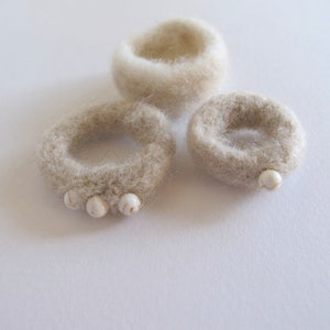 Felted Ring Cozy Cashmere Hand Felted Minimalistic Ring - Etsy