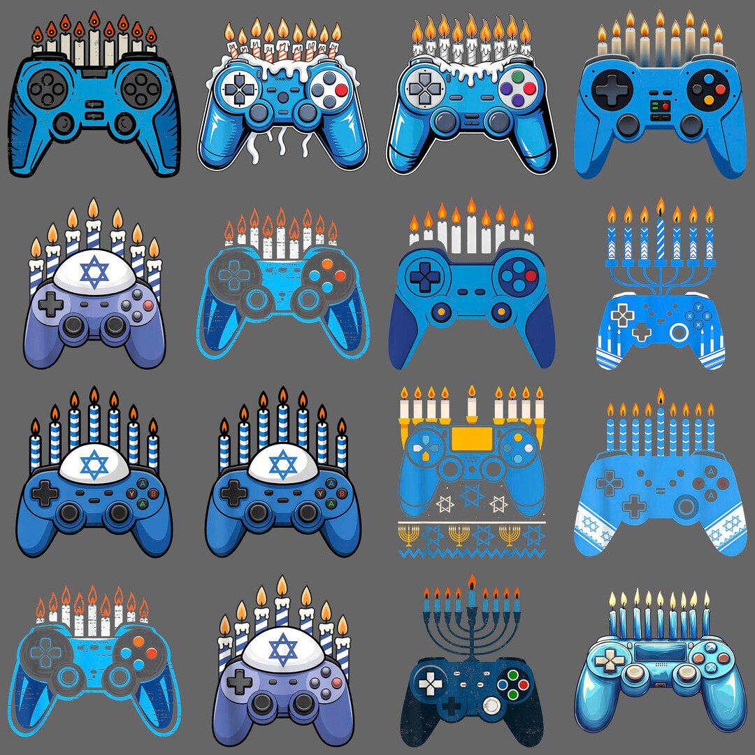 Jewish Video Game Gamer Hanukkah PNG – Funny Chanukah Gaming Humor ...