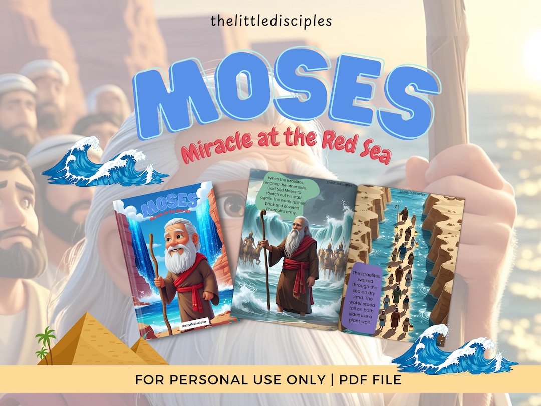 Moses Miracle at the Red Sea Bible Story Ebook for Kids With Fun ...