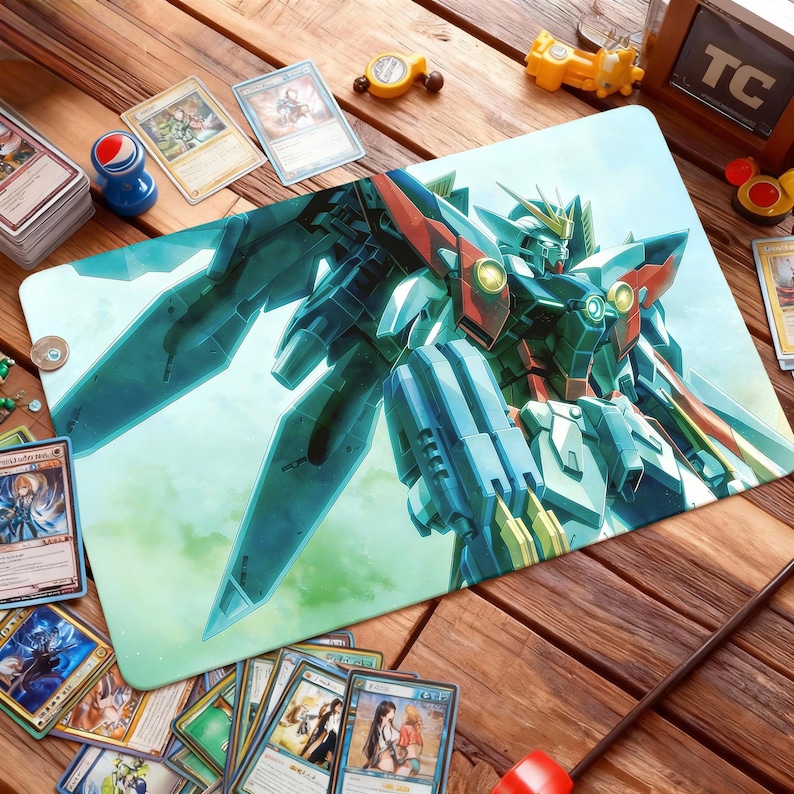 Wing Gundam Playmat – TCG Gundam Card Game Deskmat 24"x14"(600x350x3mm ...