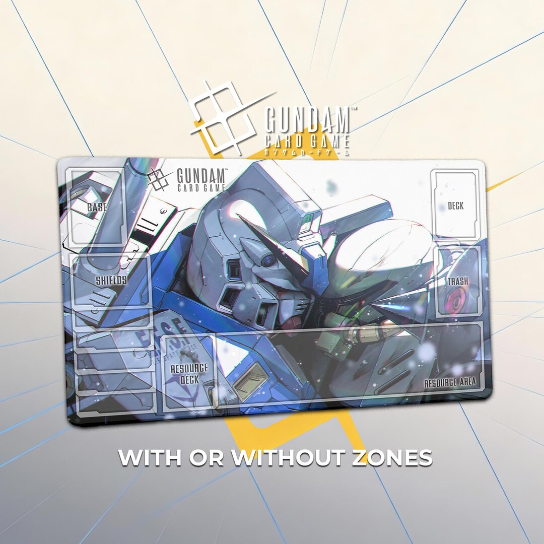 Zaku II FZ X NT-1 Gundam Playmat - Tcg Gundam Card Game Deskmat - War ...