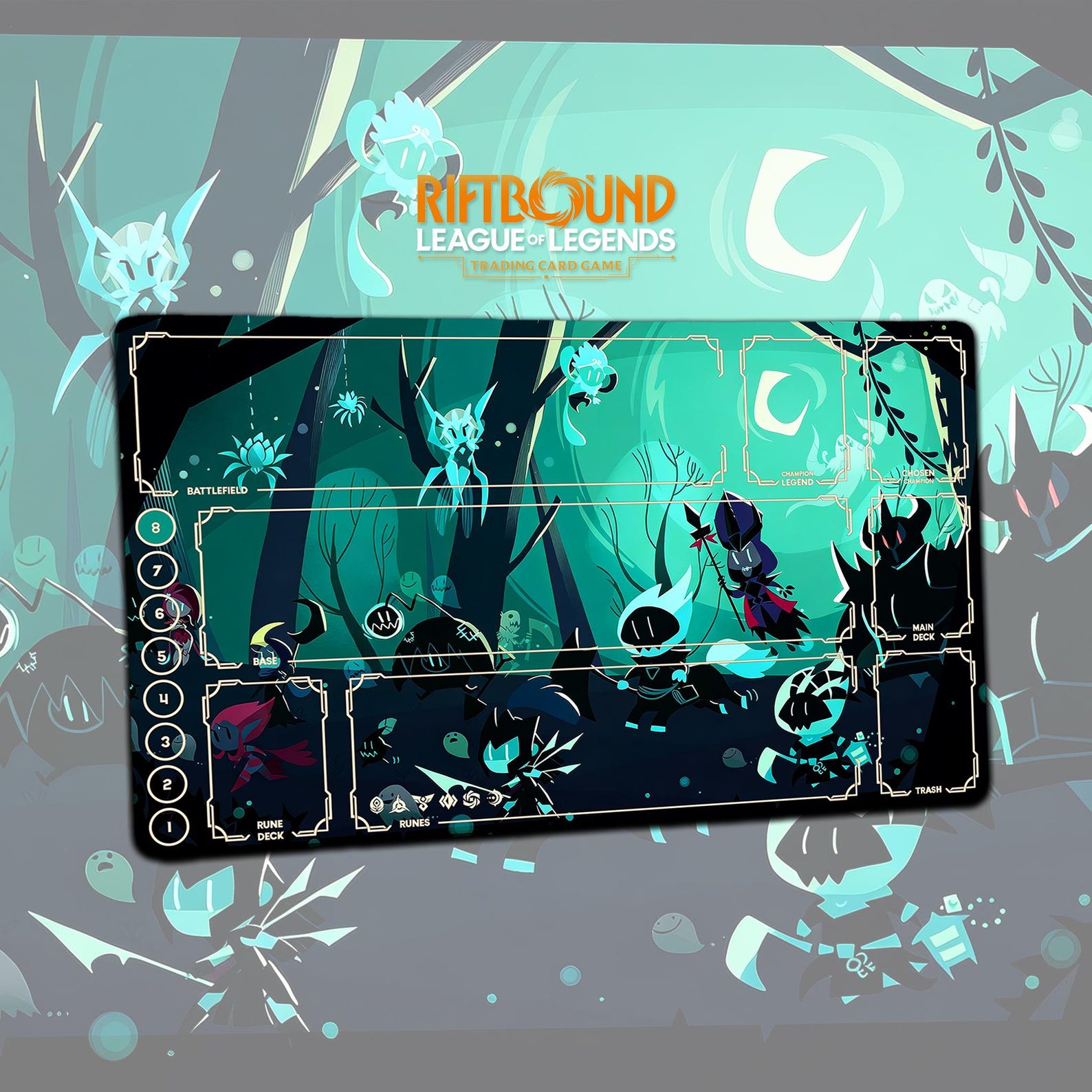 Playmat - Poro Forest Haunt - Riftbound LOL TCG Game Mat 24"x14 ...