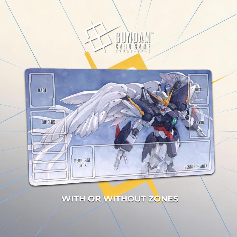 Wing Custom Gundam Playmat – Heero Yuy - TCG Gundam Card Game Deskmat ...