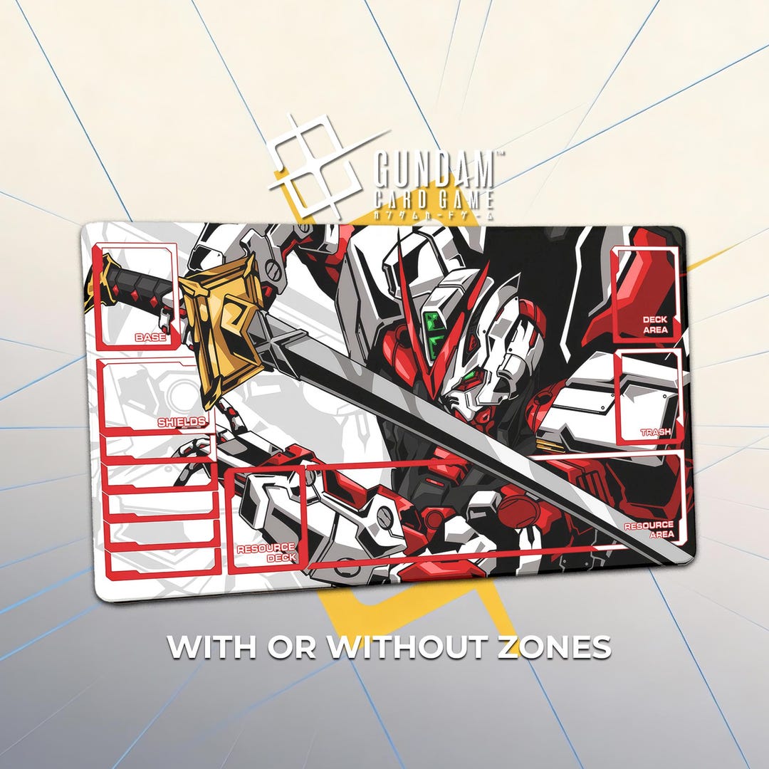 Gundam Playmat – Astray Red Frame - TCG Gundam Card Game 24"x14 ...