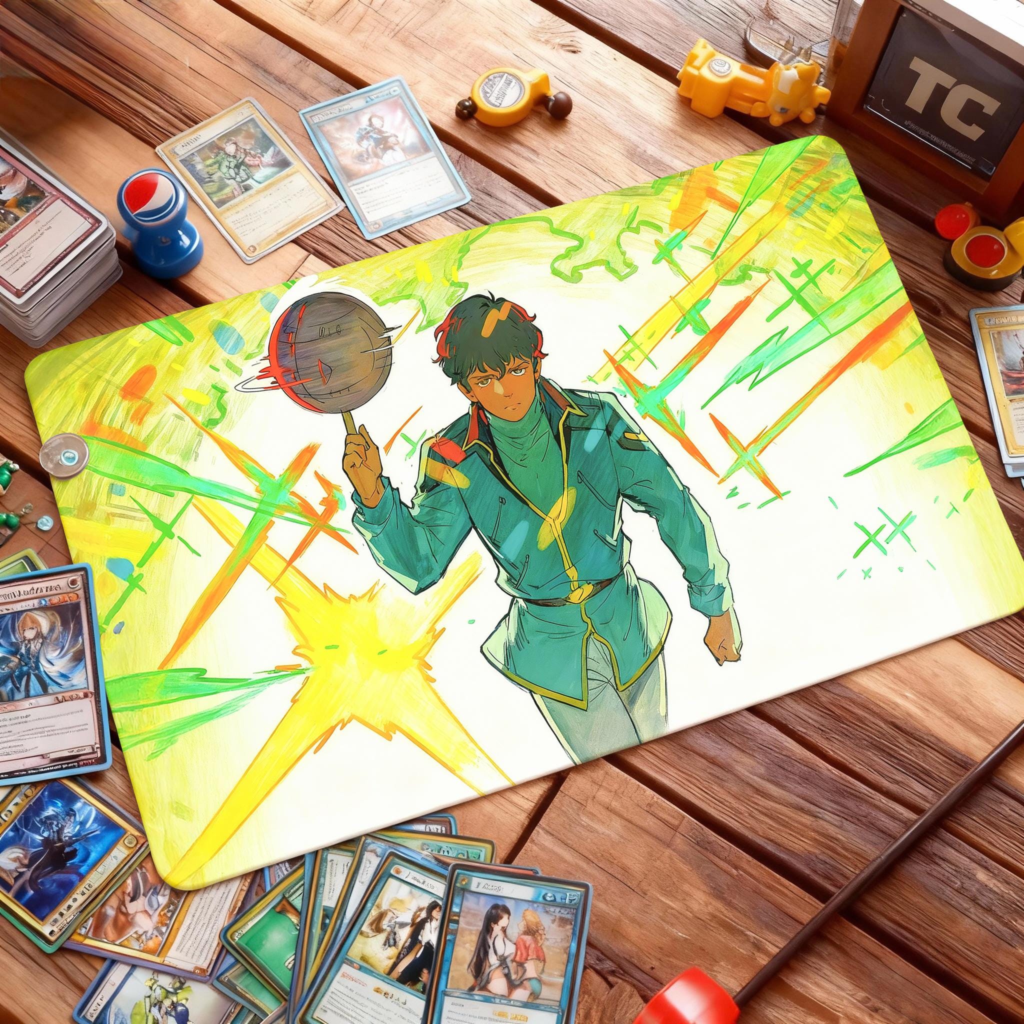 Newtype Amuro Slam Dunk Gundam Playmat – Dunking on Char - TCG Gundam ...