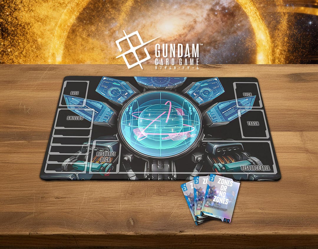 Wing Zero Cockpit Gundam Playmat – Gundam Wing TCG Card Game Deskmat 24 ...