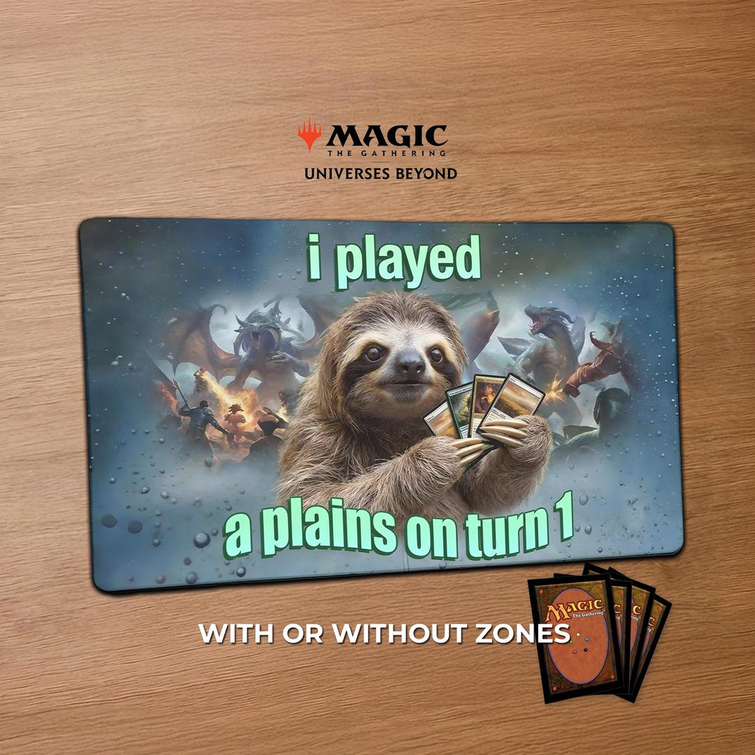 MTG Playmat - Plains on Turn 1 | Magic the Gathering TCG Deskmat | 24 ...