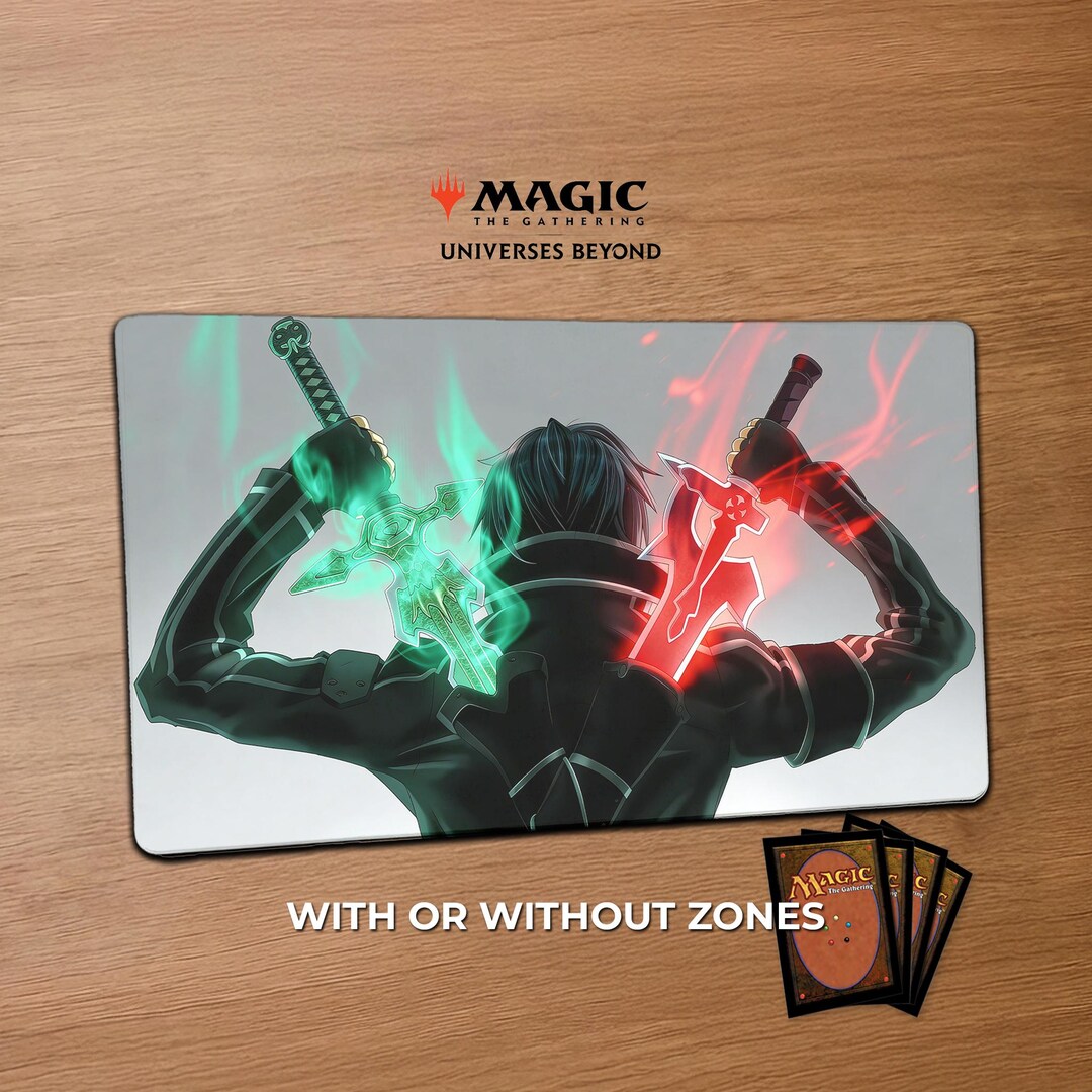 Sword Art Online MTG Playmat | Magic the Gathering TCG Deskmat | 24"x14 ...