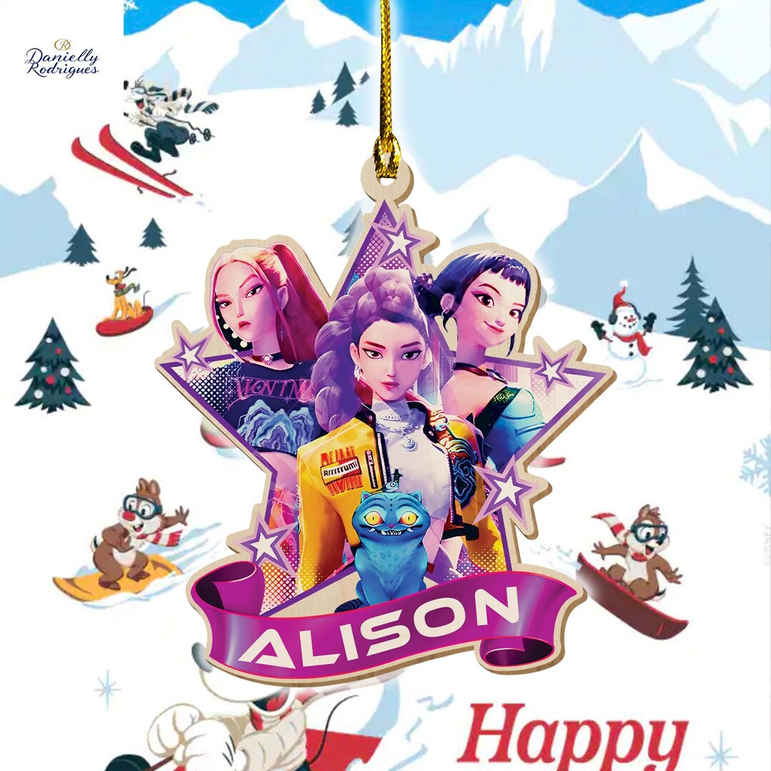 Custom Kpop Demon Hunter Christmas, Halloween Acrylic Ornament, Custom ...