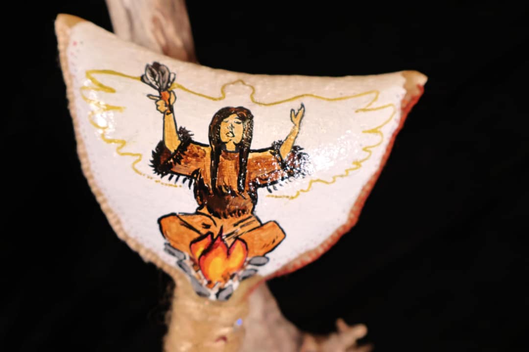 Shamanic Rattle "shaman & Raven" – Handmade Unique Piece | Shaman Motif ...
