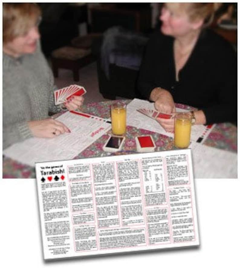 Tarabish Card Game Play Instructions PDF Download to Print - Etsy