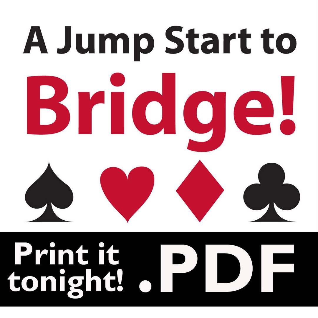 Bridge Card Game Play Instructions - .PDF to Print at Home - Etsy