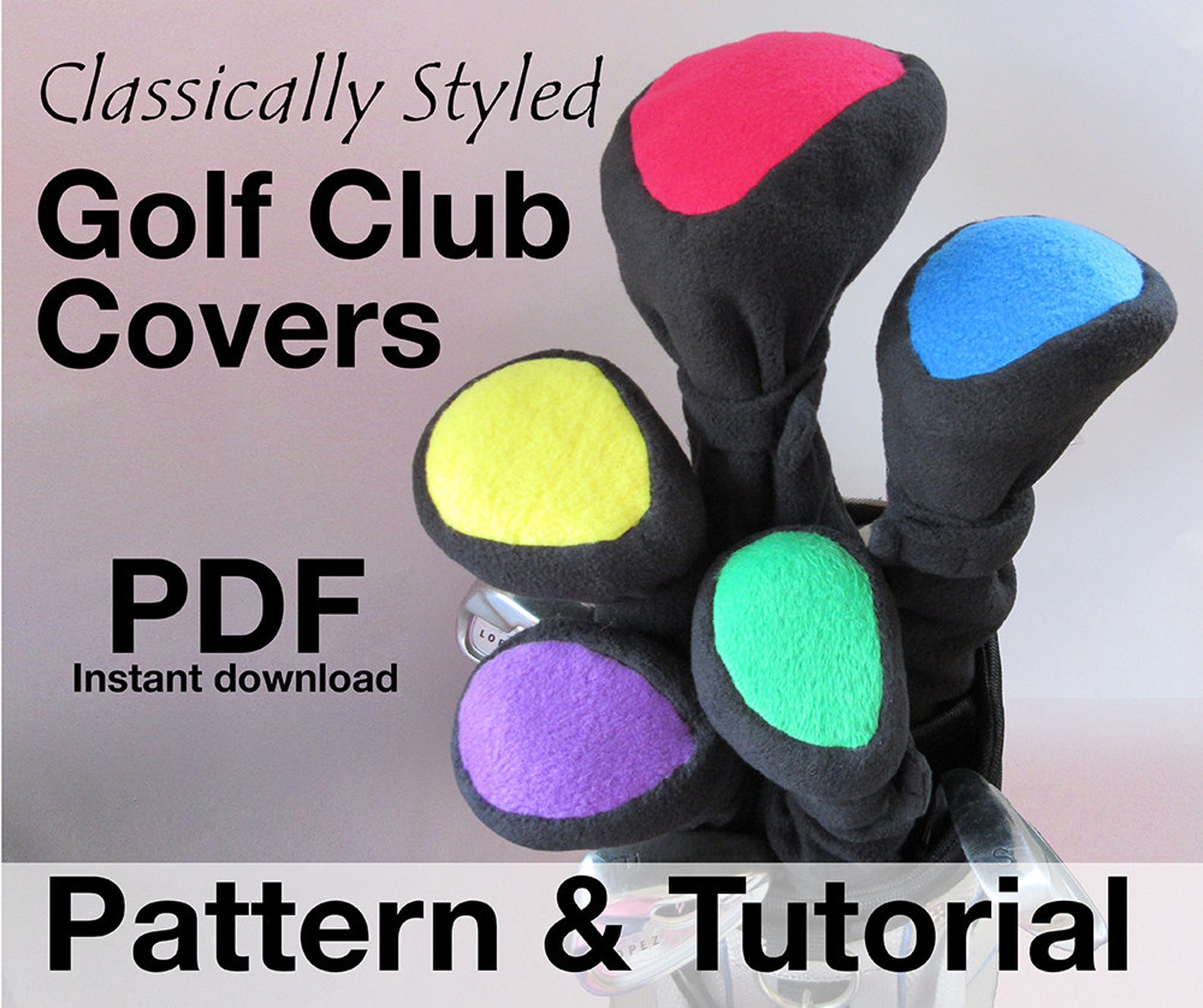 Golf Club Head Covers Sewing Pattern, Classic Styling PDF, DIY - Etsy ...