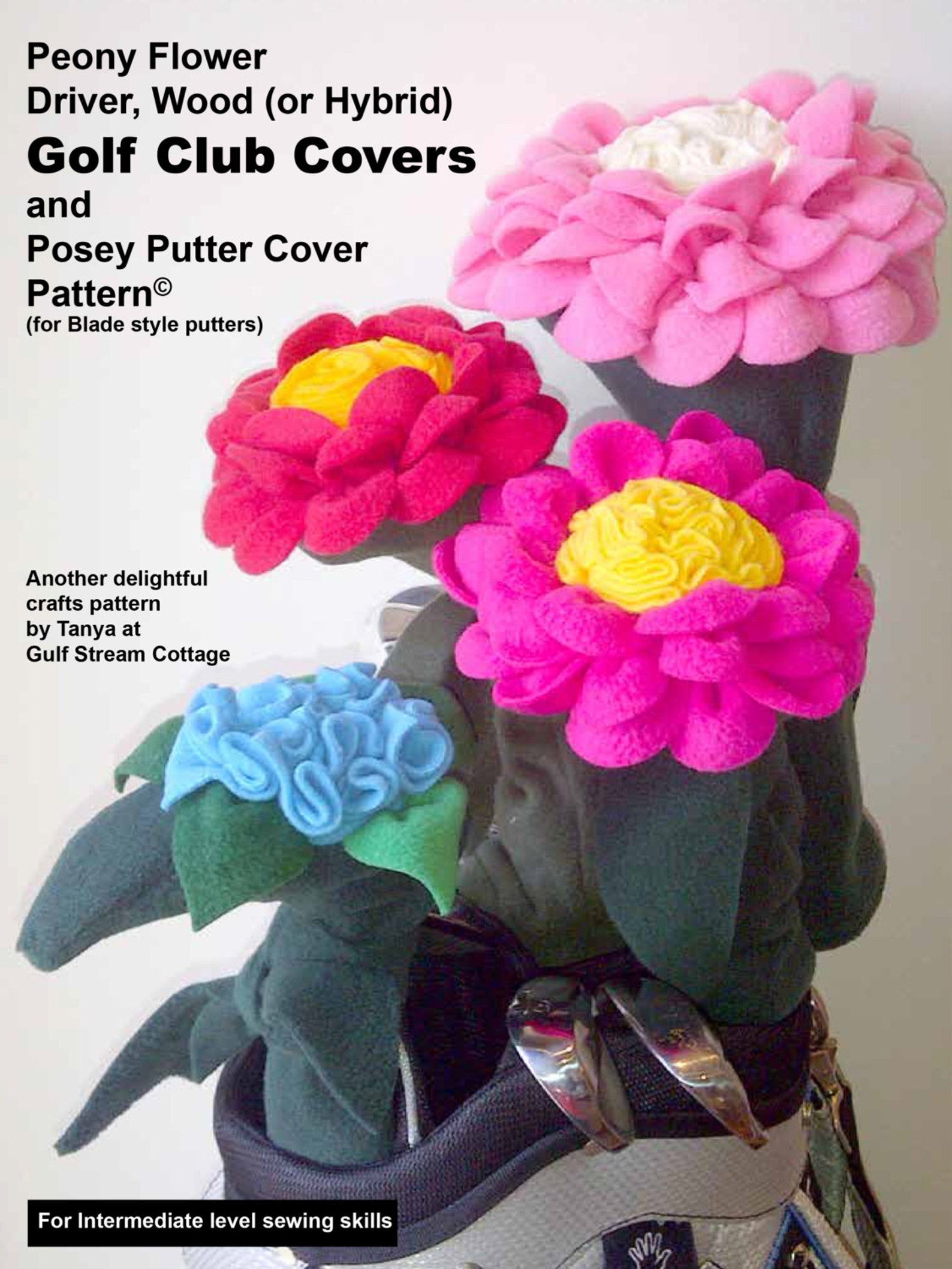 Golf Club Head Covers Flower Sewing Pattern DIY .pdf - Etsy