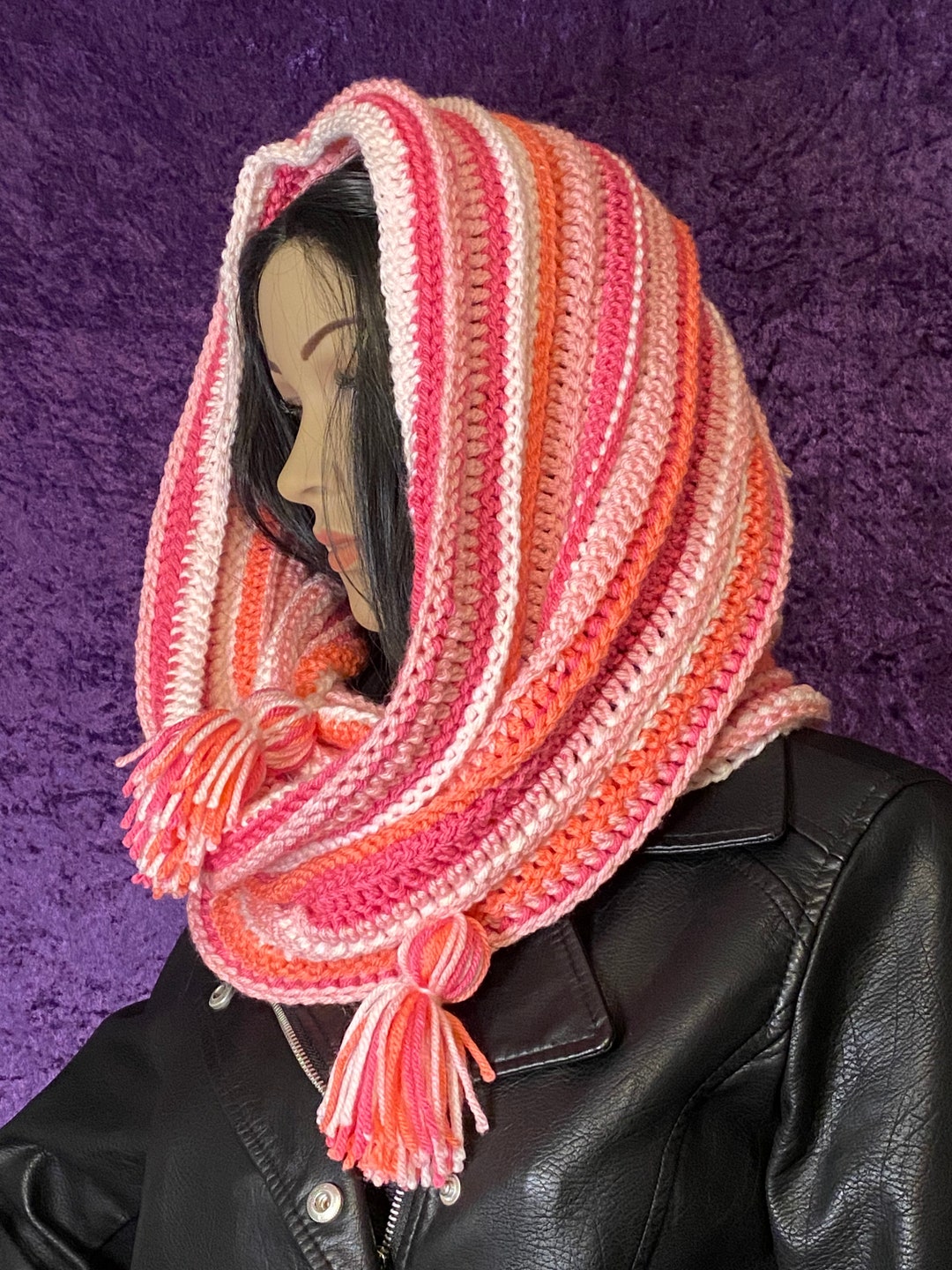 Enid Inspired Snood Infinity Scarf Hood Cowl Head Cover - Etsy