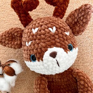 Deer Lovey Crochet Pattern – Amigurumi Baby Snuggler Toy PDF Tutorial ...