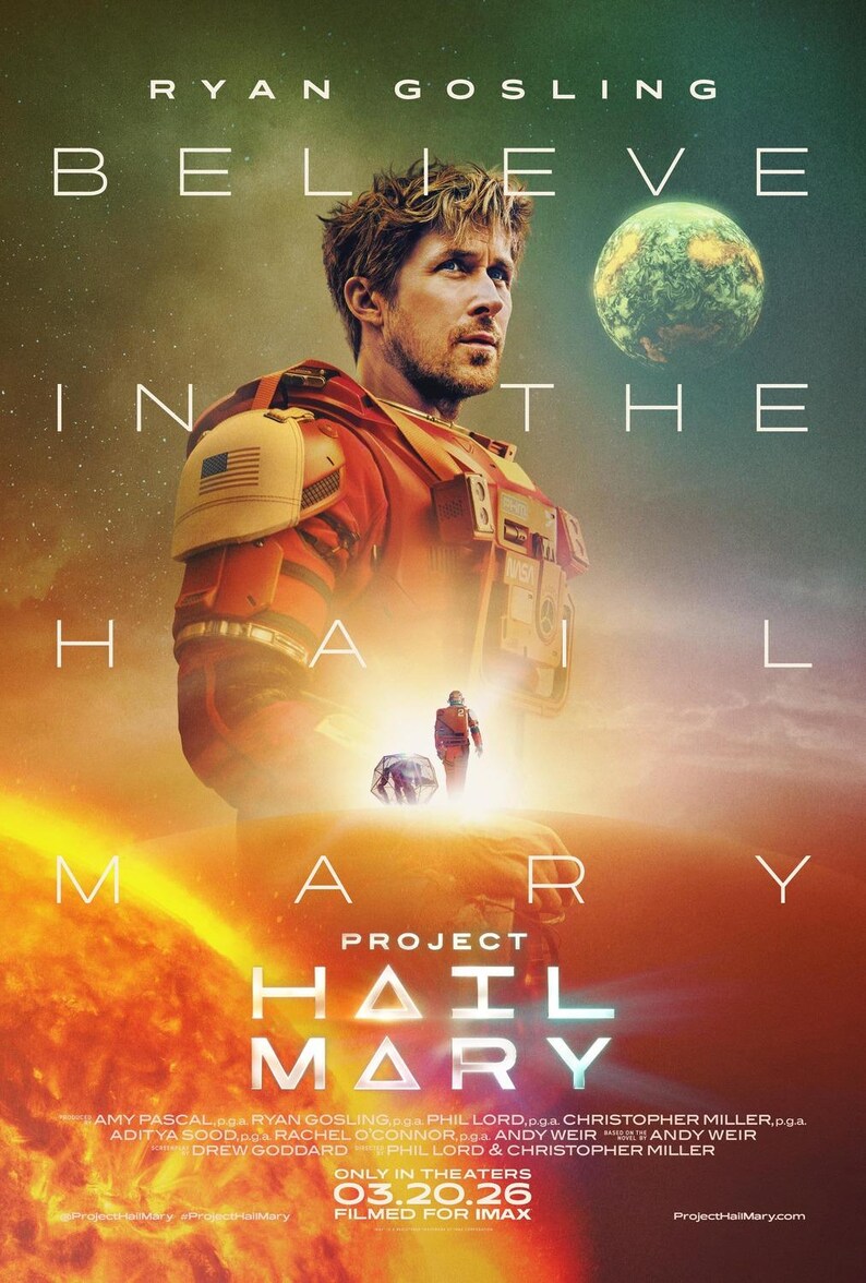 PROJECT HAIL MARY 2026 Poster - Etsy