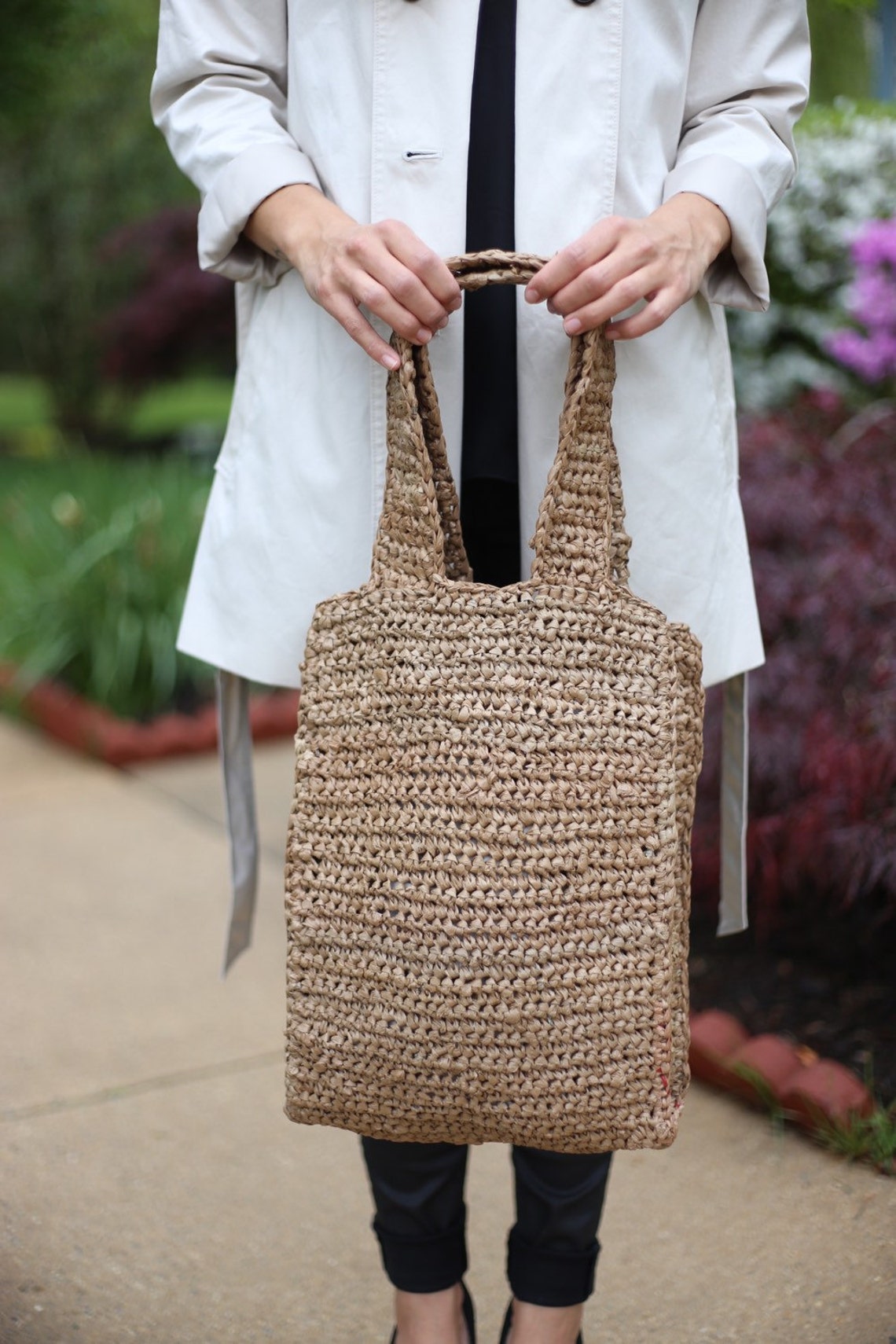 Tote Made of Upcycled, Recycled, Repurposed Plastic Grocery Bags. - Etsy