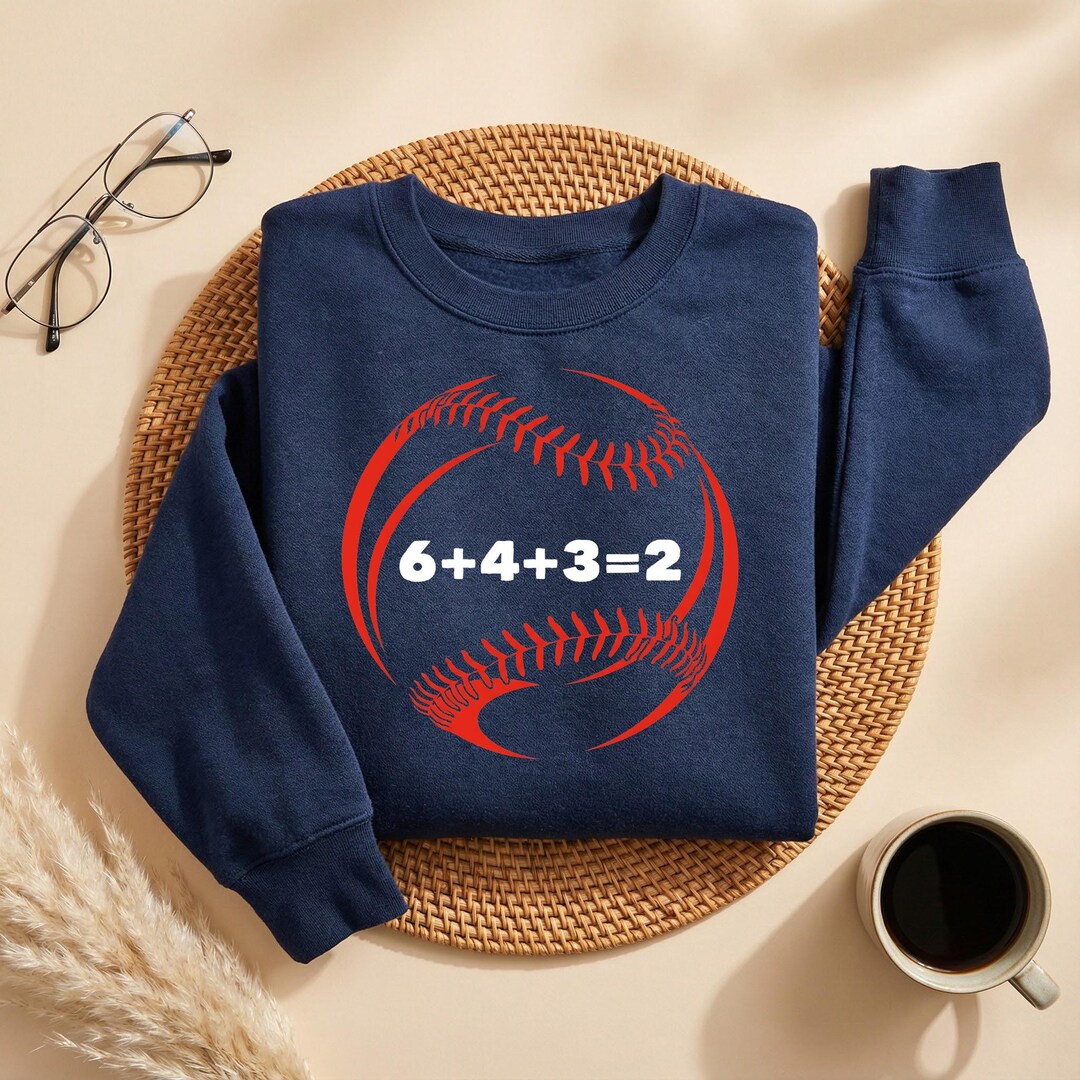 6+4+3=2 Double Baseball Positions Field Funny T-shirt, Baseball Players ...
