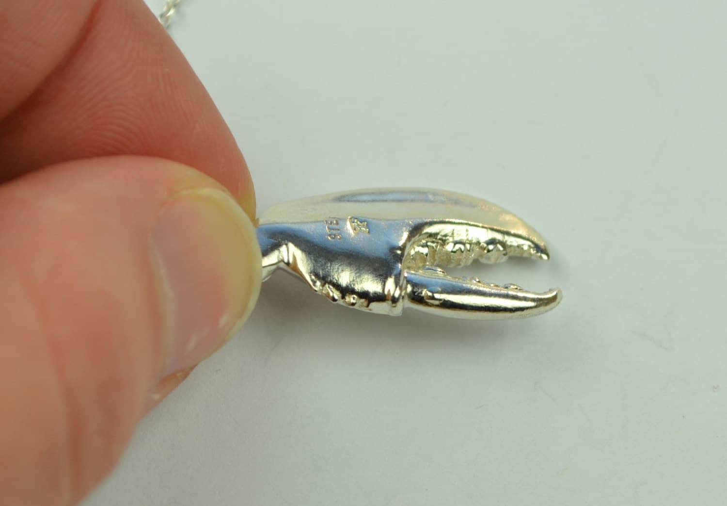 Lobster Claw Charm Small Silver - Etsy