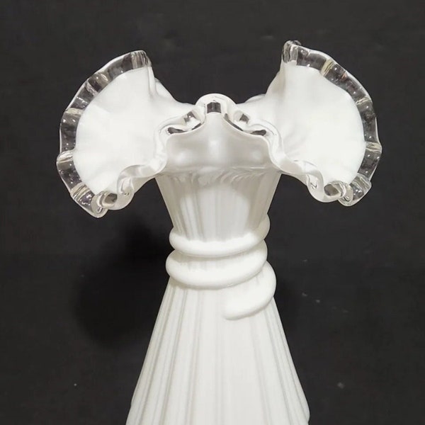 Ruffled Glass Vase - Etsy