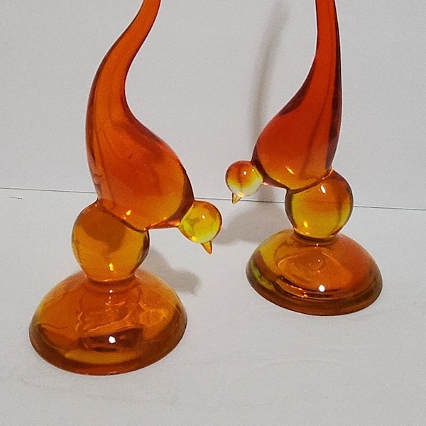Viking Glass Long Tail Bird - Etsy