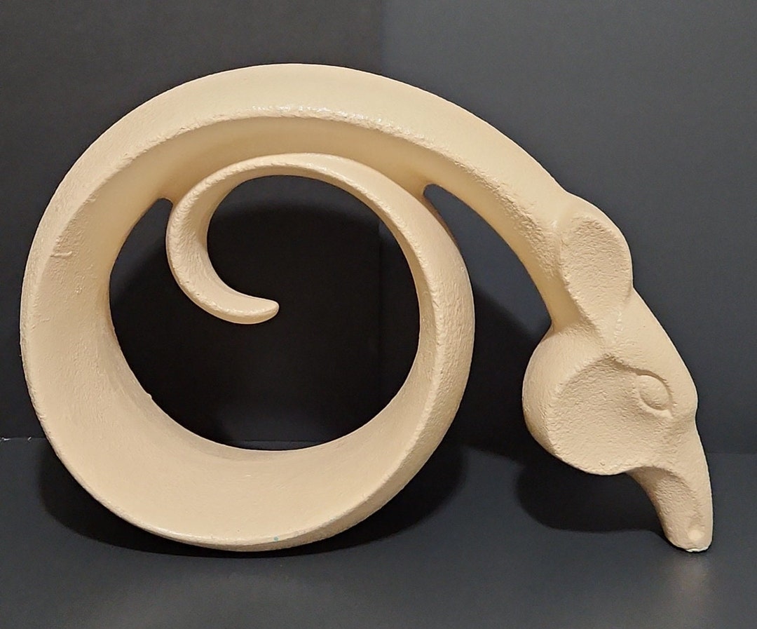 HTF Royal Haeger Abstract Ram Gazelle Deer Textured Sculpture Nice 13 ...