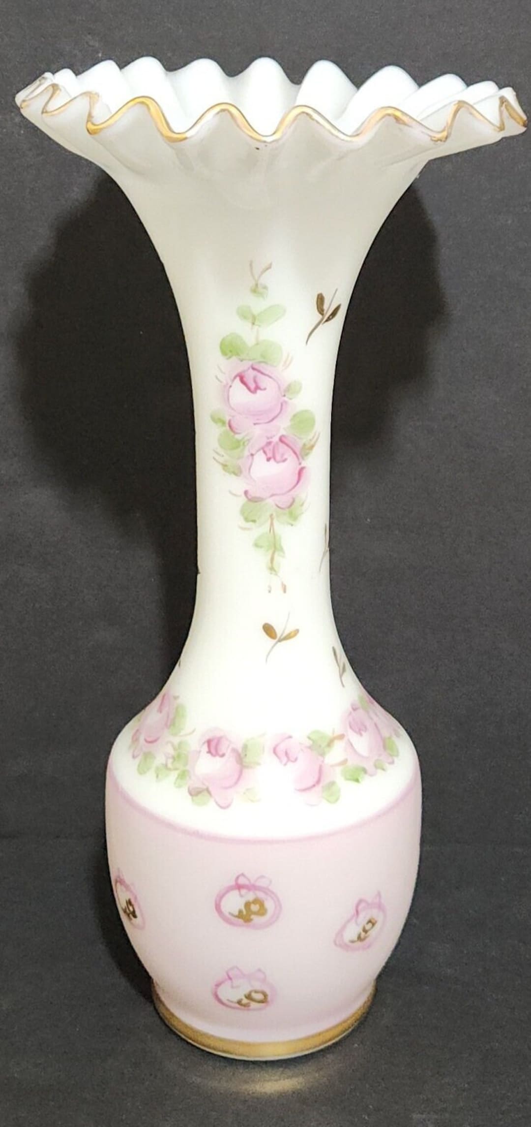 Fenton Consolidated Glass Charleton Rose Original Sticker 11" - Etsy