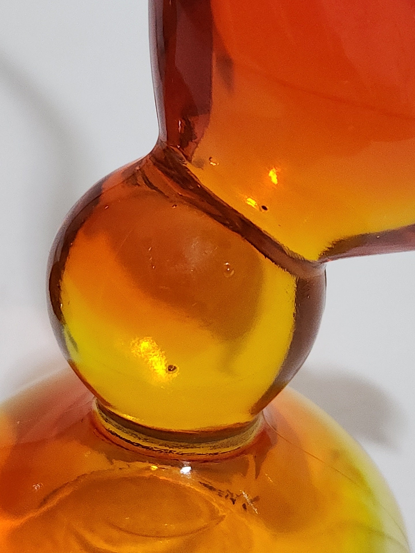 Vintage Viking Glass Long Tail Birds Persimmon Stunning Lot of 2 - Etsy