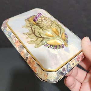 Mackenzie Childs 1983 Country Scene Checkerboard Trinket Soap Box RARE ...