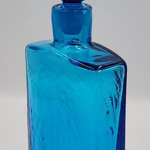 Rare Blenko Glass 6523 Blue Decanter 10 1/2" T - Etsy