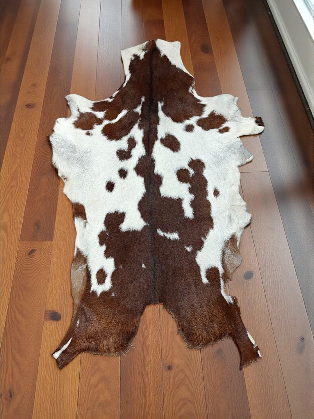 100% Real Leather Hide With Original Hair, Hair on Leather Floor Carpet ...