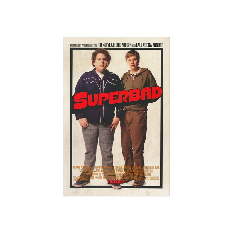 Superbad Profile Poster Fine Art Poster | Movie Series Graphic Print - Etsy