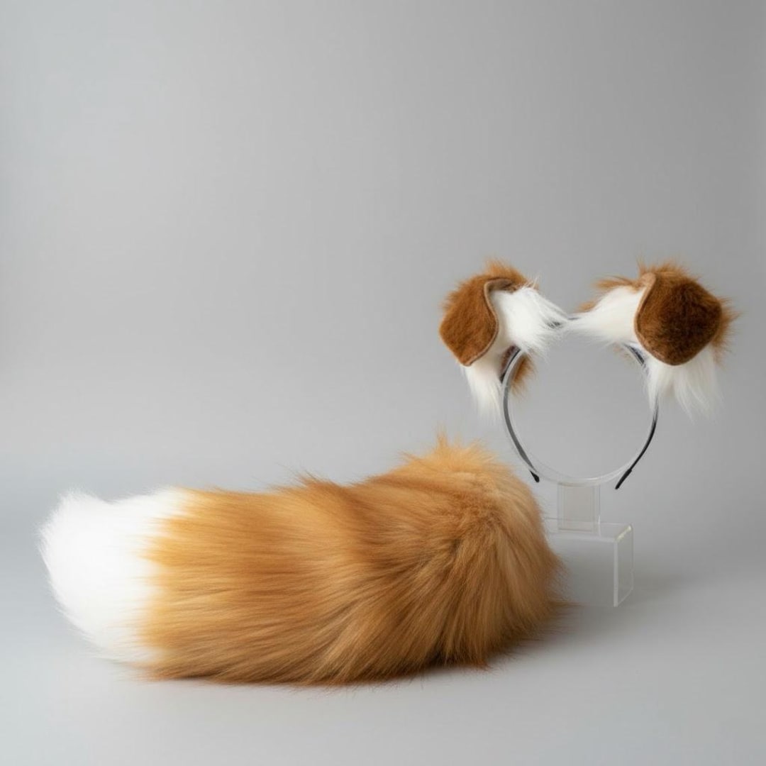 Motion-activated Electronic Cosplay Ears and Tail, Moving Faux Fur ...