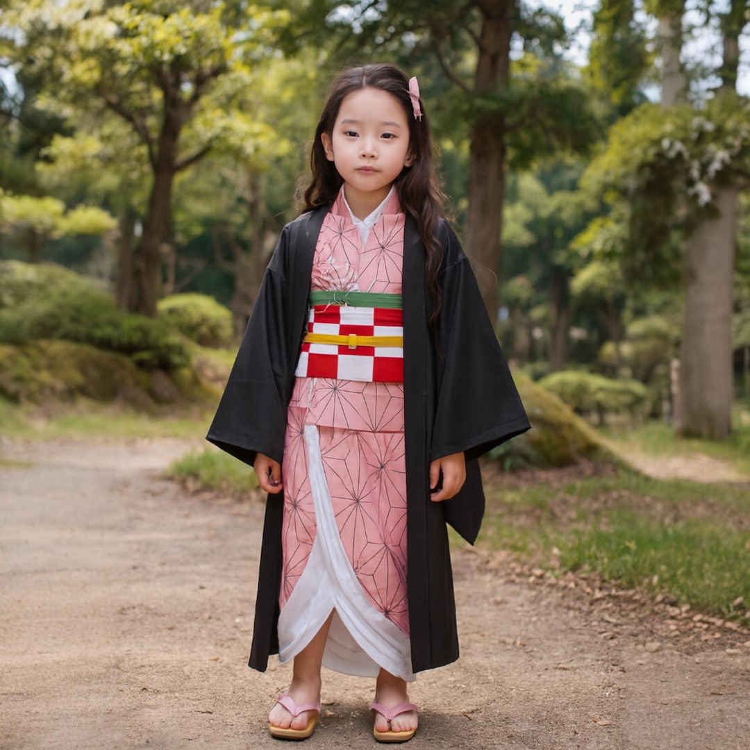Demon Slayer Nezuko Cosplay Costume for Kids & Adults - Japanese Anime ...