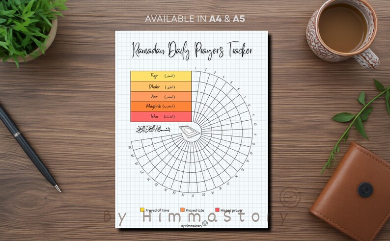 Ramadan Prayer Tracker – 30 Day Salah Chart for Kids & Adults (PDF ...
