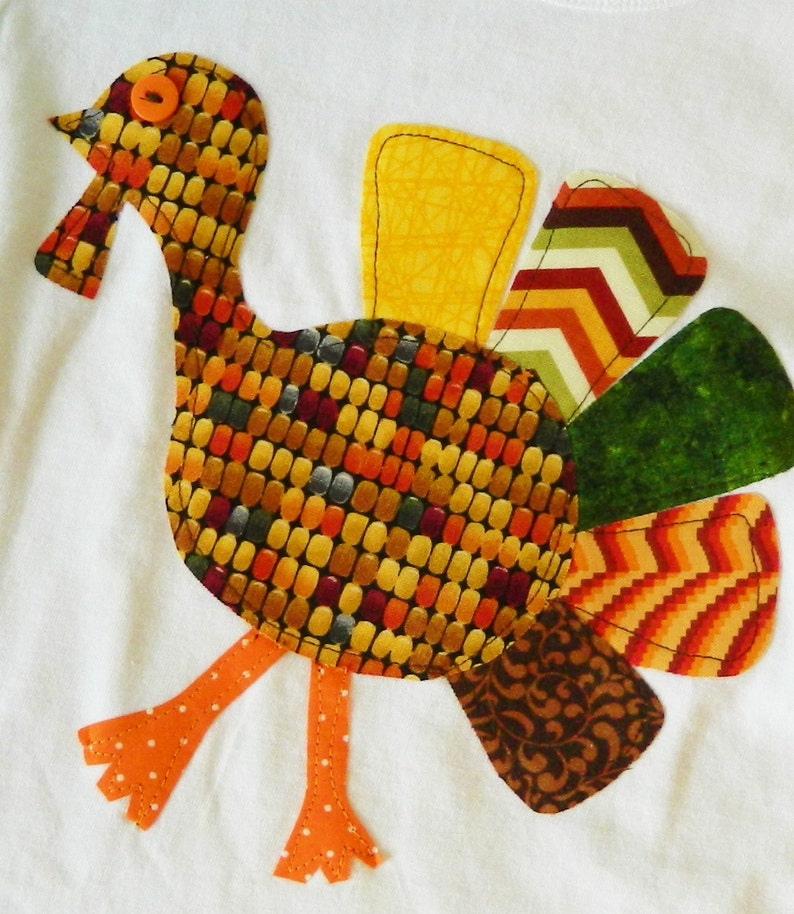Boy or Girl Funky Thanksgiving Turkey Knit Shirt With Rust - Etsy