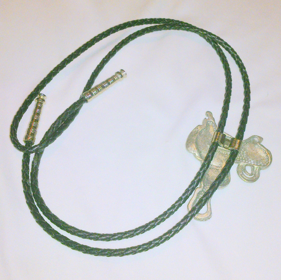 Vintage Western Saddle Bolo Tie - Etsy